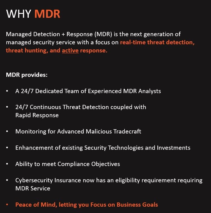 What is Managed Detection and Response (MDR)?